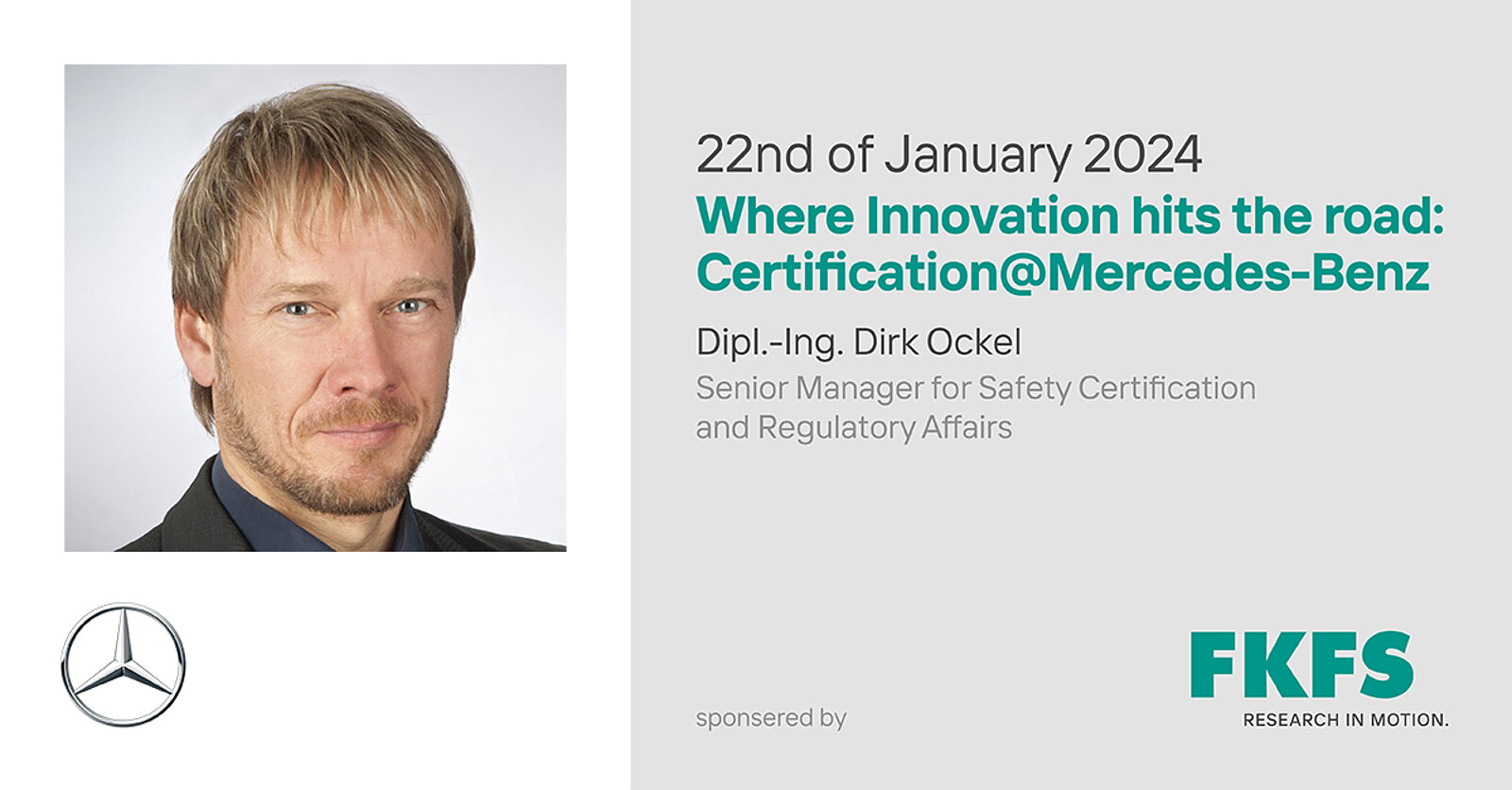 FKFS: Research in Motion: Technology Leaders event with Mercedes-Benz ...