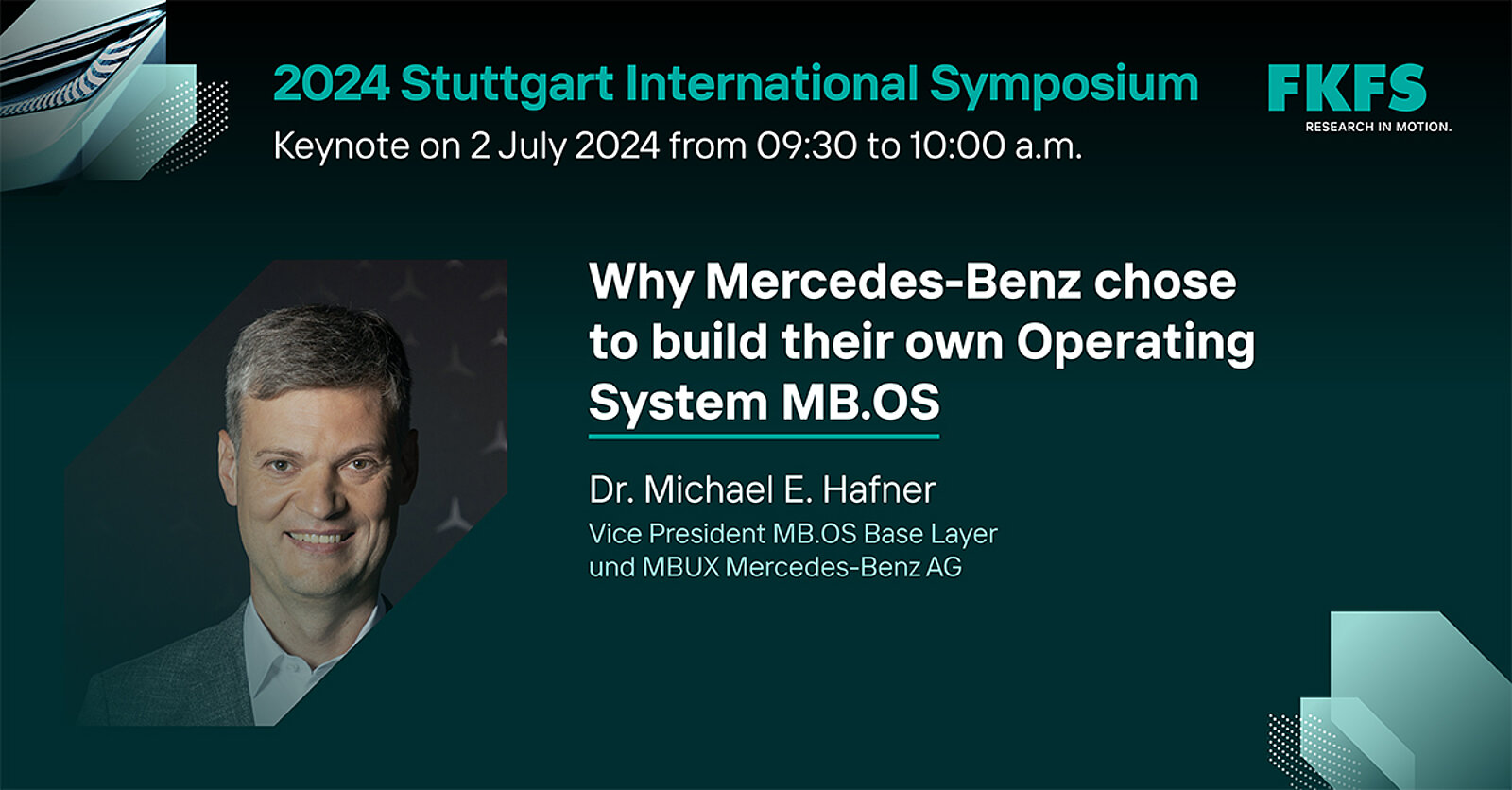 FKFS: Research in Motion: Michael Hafner hält Keynote zum 2024 ...