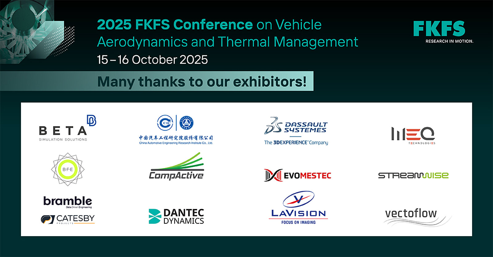 FKFS: Research in Motion: FKFS Conference on Vehicle Aerodynamics and ...